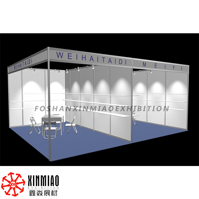 3X3M Standard System Booth, China Modular Aluminum Booth Exhibition ...
