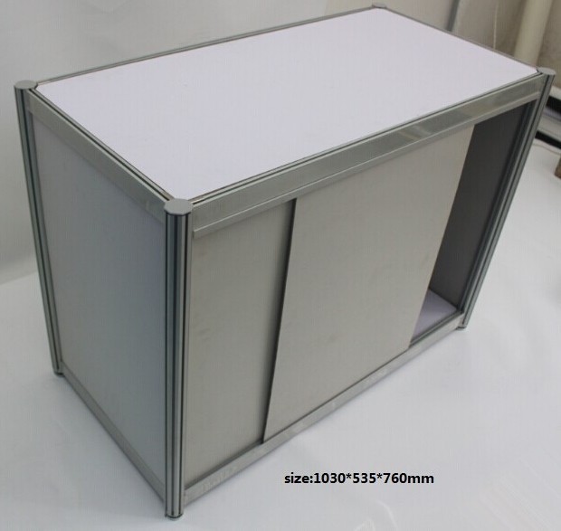 Lockable Information Counter on exhibition system booth,Octagonal Prism ...