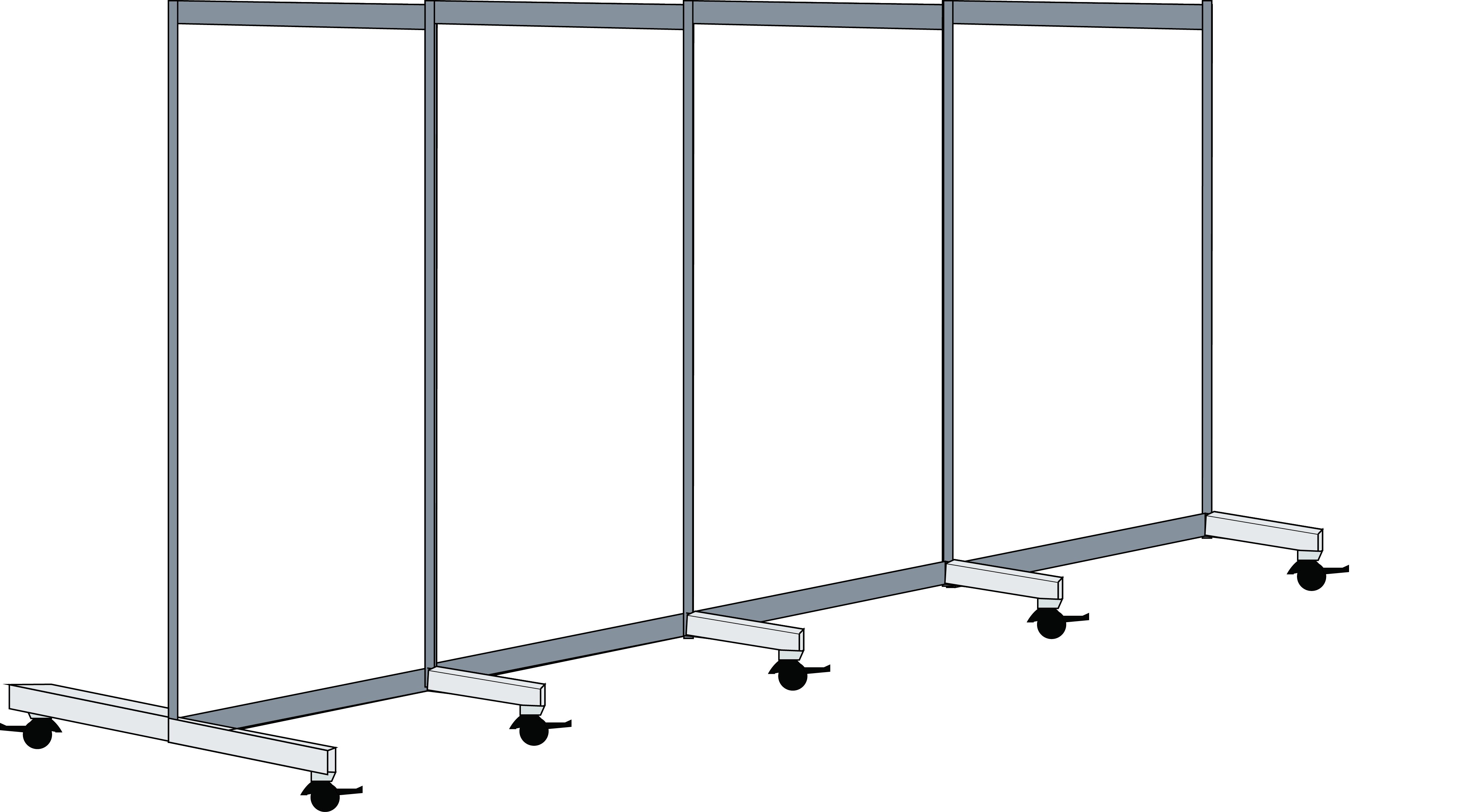 Wall Panel Parition With Wheels, Event Show Exhibition Panel Sheet ...